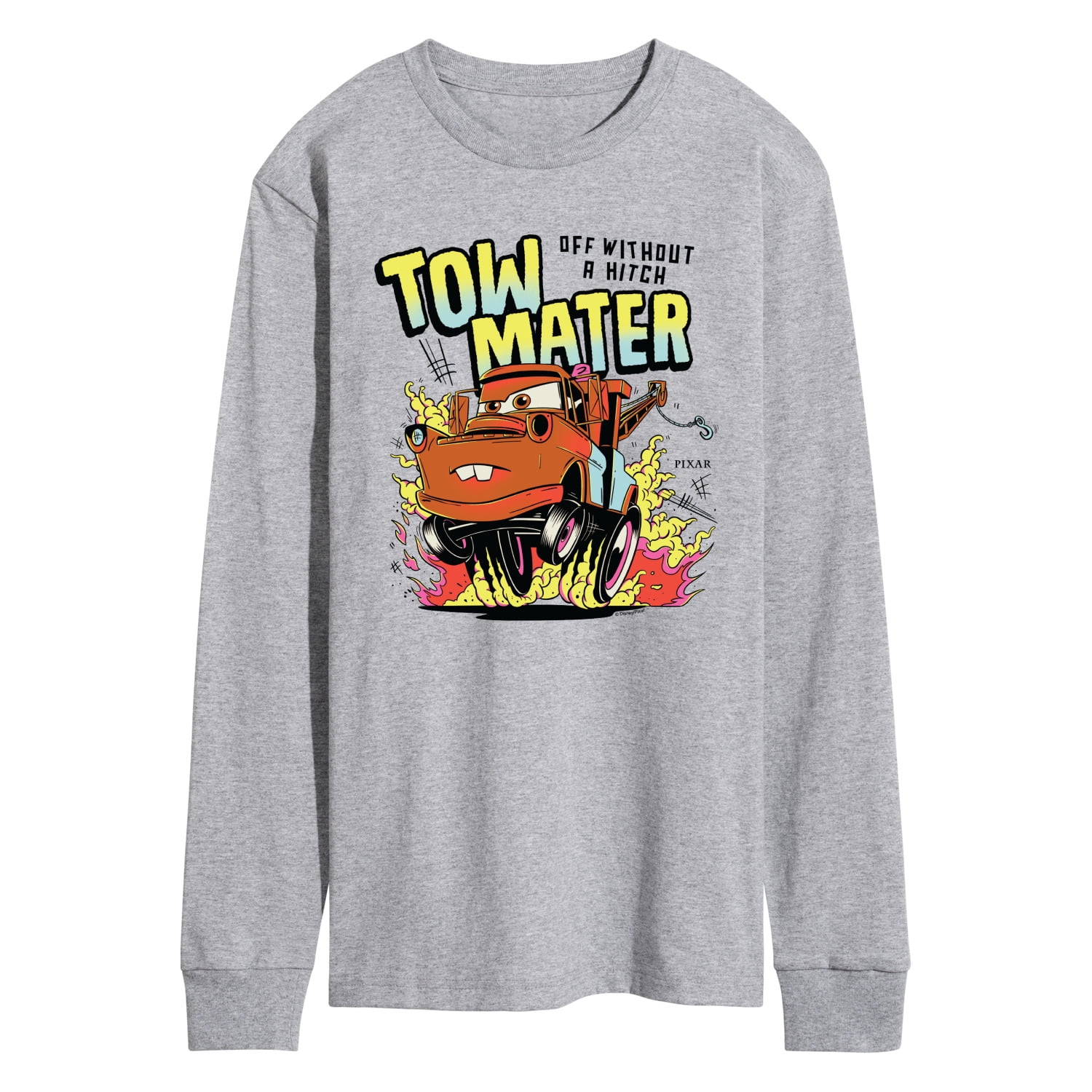 Cars - Mater Muscle Car - Men's Long Sleeve Graphic T-Shirt - Walmart.com