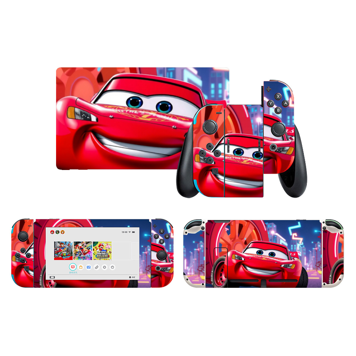 Cars Nintendo Switch Skin Stickers, Full Skin Protection Film Stickers ...