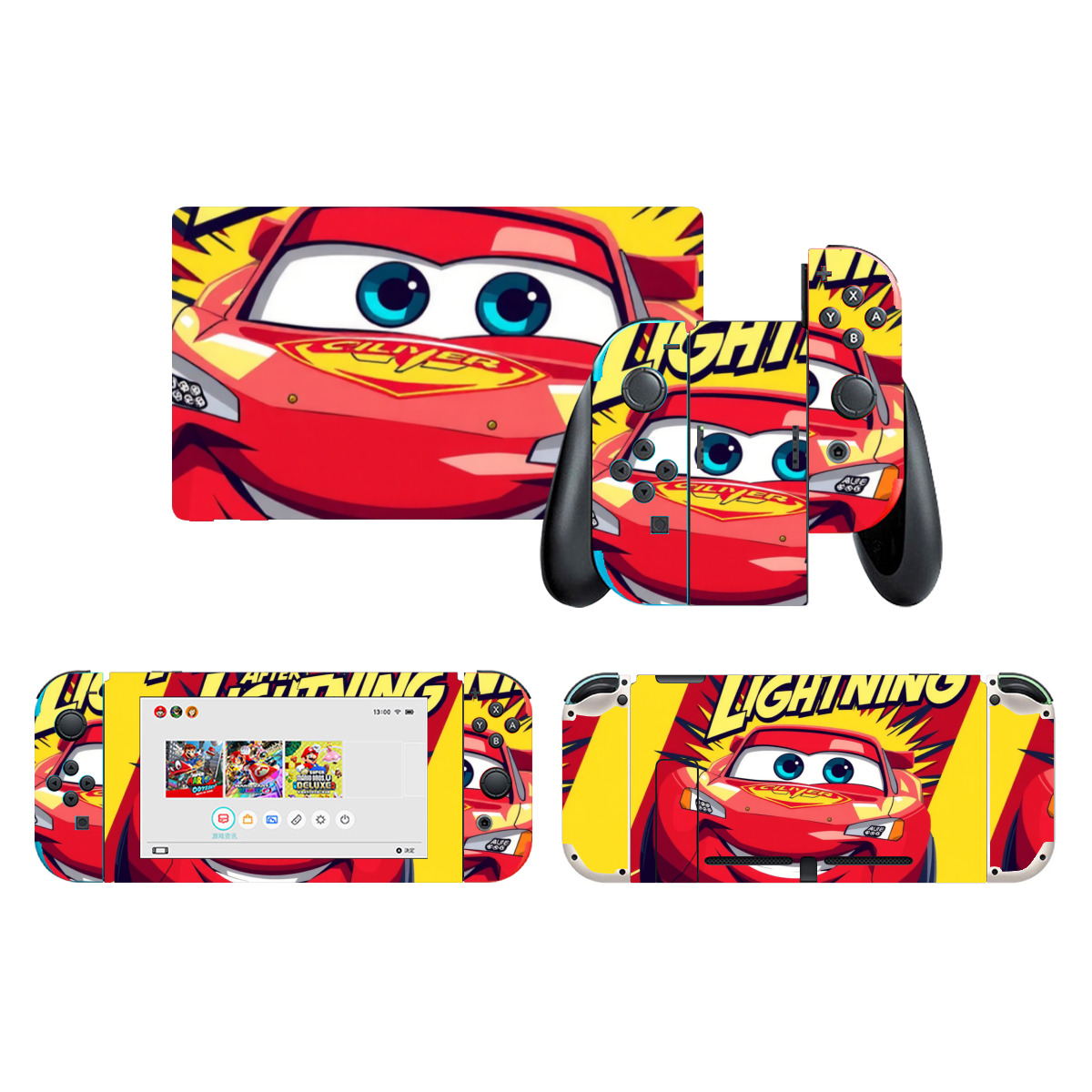 Cars Nintendo Switch Skin Stickers, Full Skin Protection Film Stickers ...