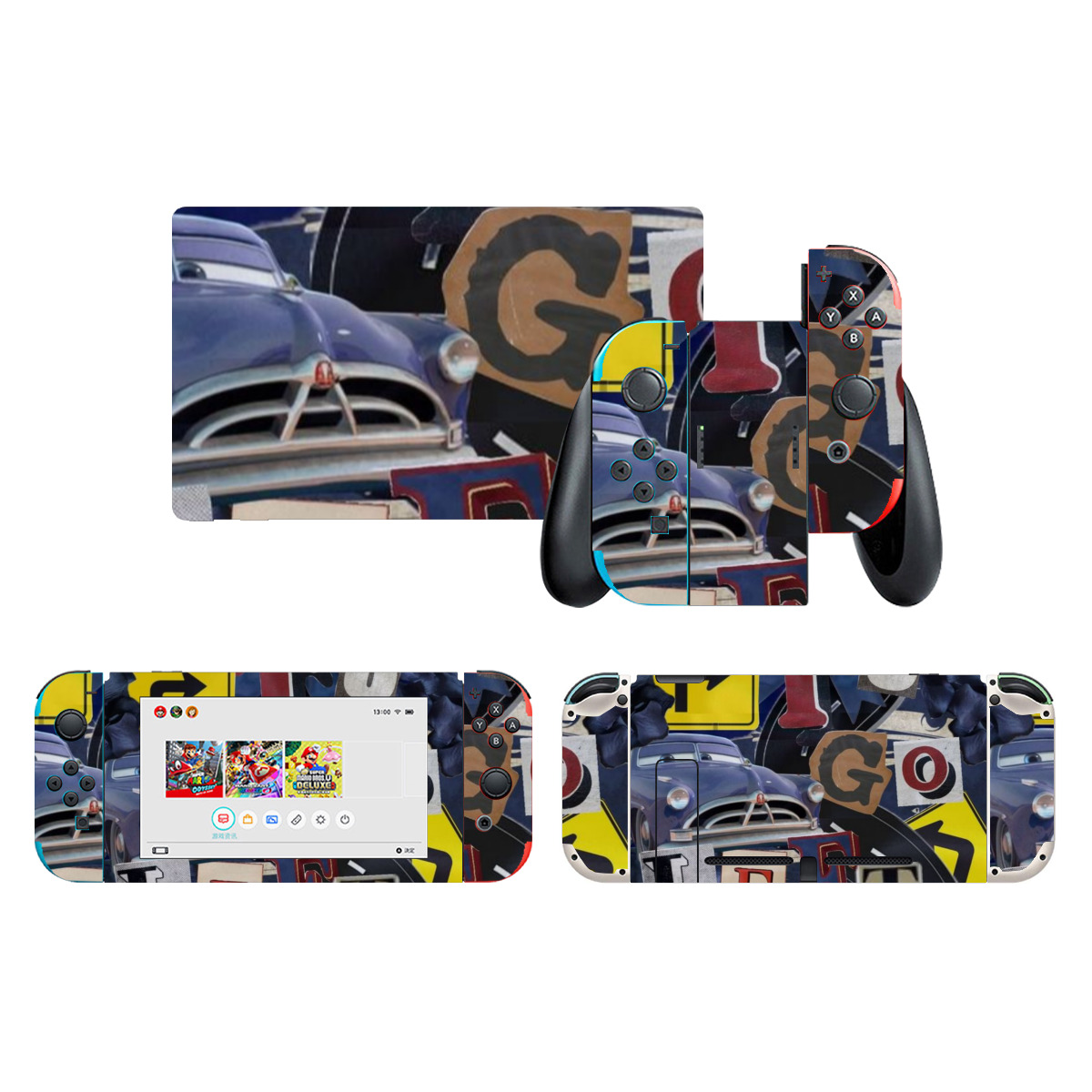 Cars Nintendo Switch Skin Stickers, Full Skin Protection Film Stickers ...