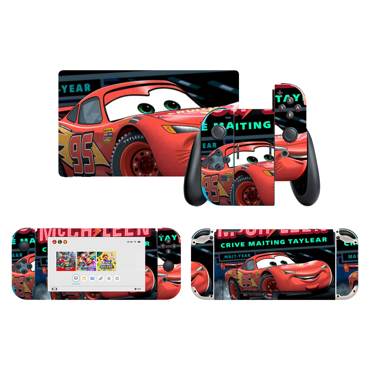 Cars Nintendo Switch Skin Stickers, Full Skin Protection Film Stickers ...