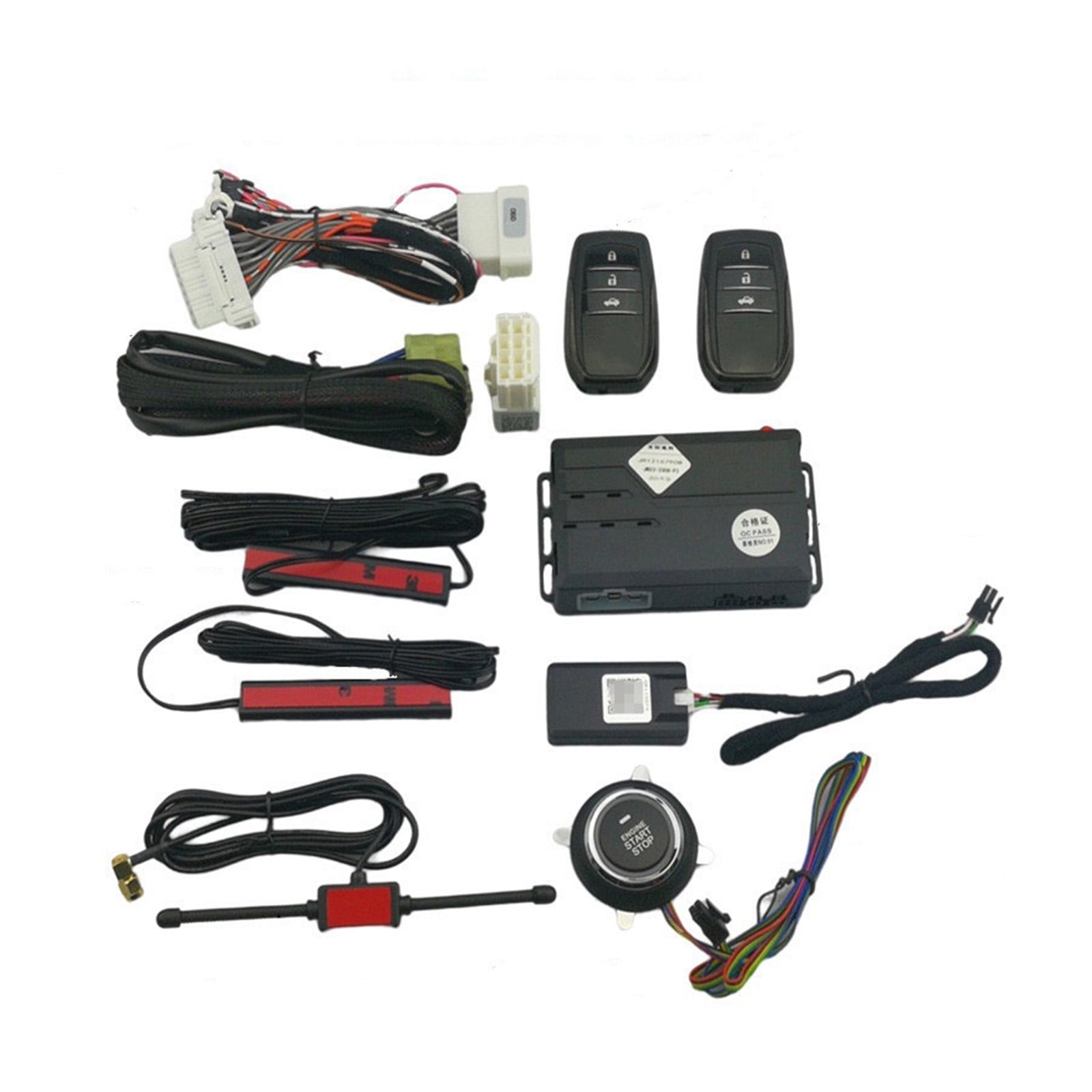 Cars One Button Start Passive Keyless Entry Anti Theft Alarm Security ...