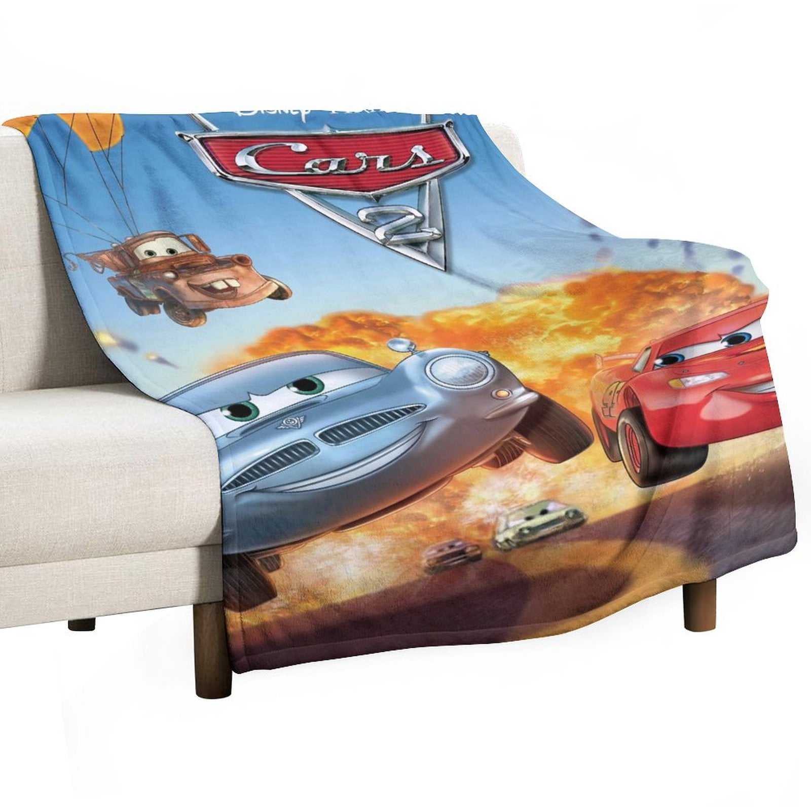 Cars Plush Throw Blanket - Measures 40 X 50 Inches - Super Soft & Cozy ...