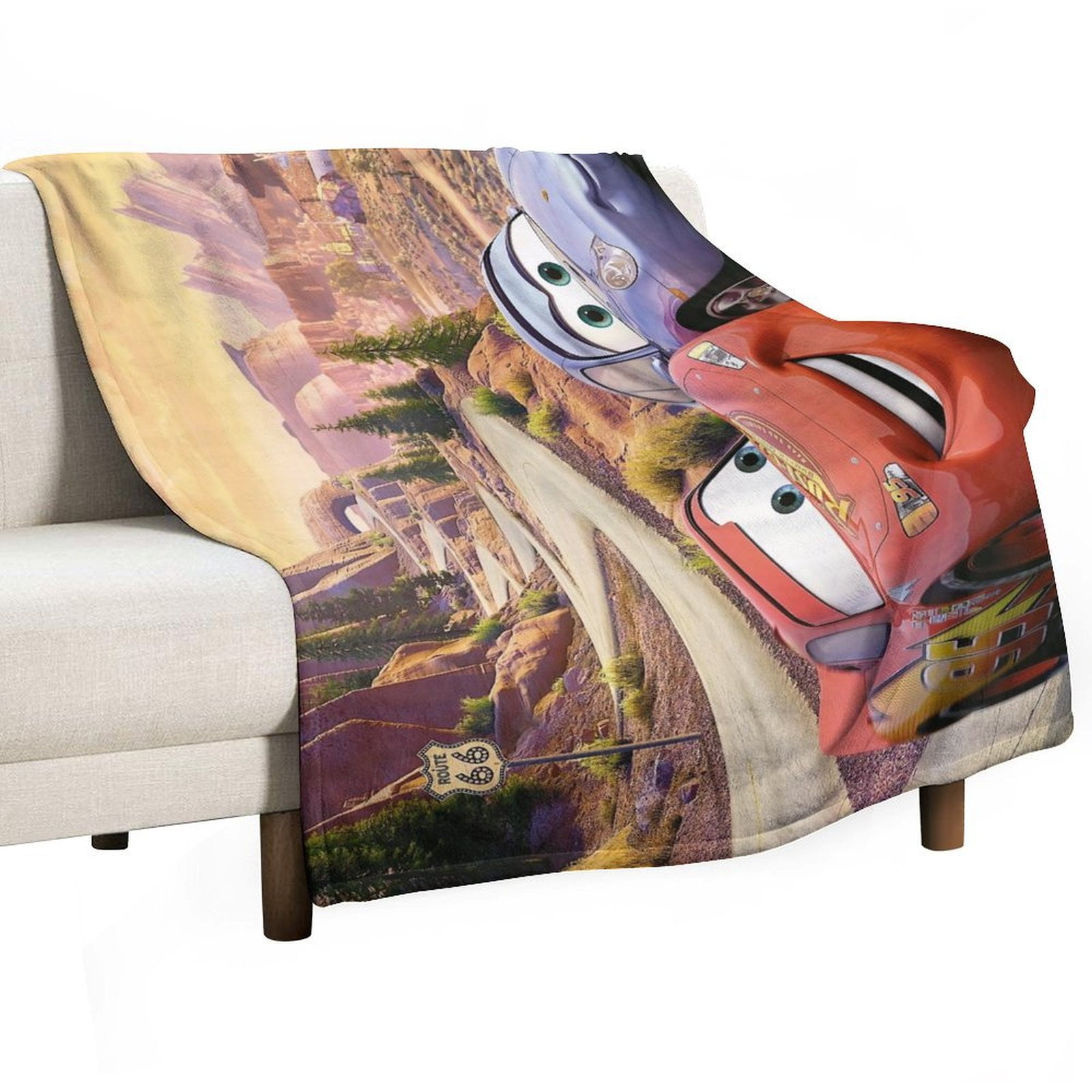 Cars Plush Throw Blanket - Measures 40 X 50 Inches - Super Soft & Cozy ...