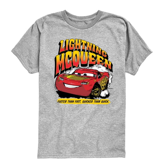 Cars - Retro McQueen - Youth Boys Short Sleeve Graphic T-Shirt ...