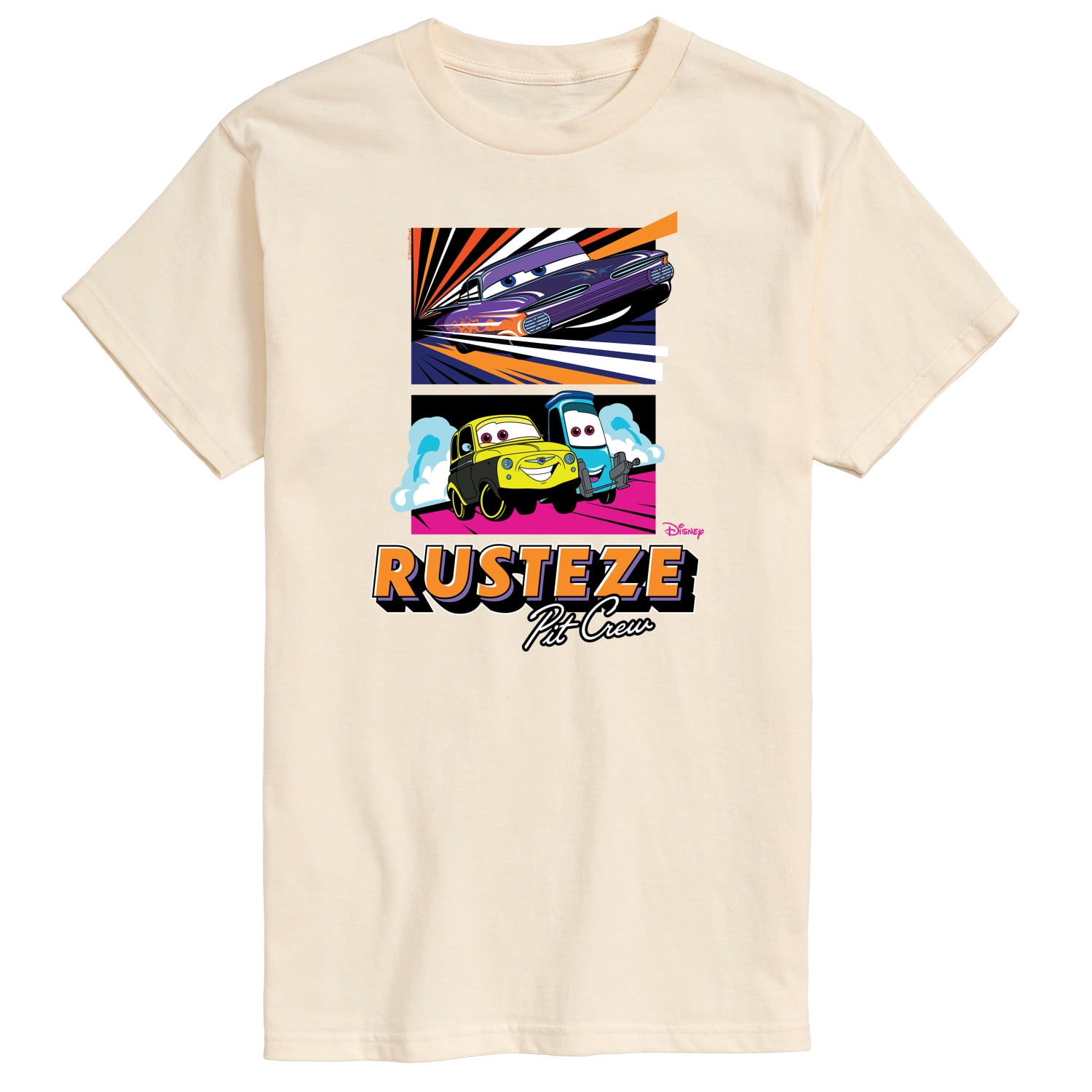 Cars - Rusteze Pit Crew - Men's Short Sleeve Graphic T-Shirt - Walmart.com