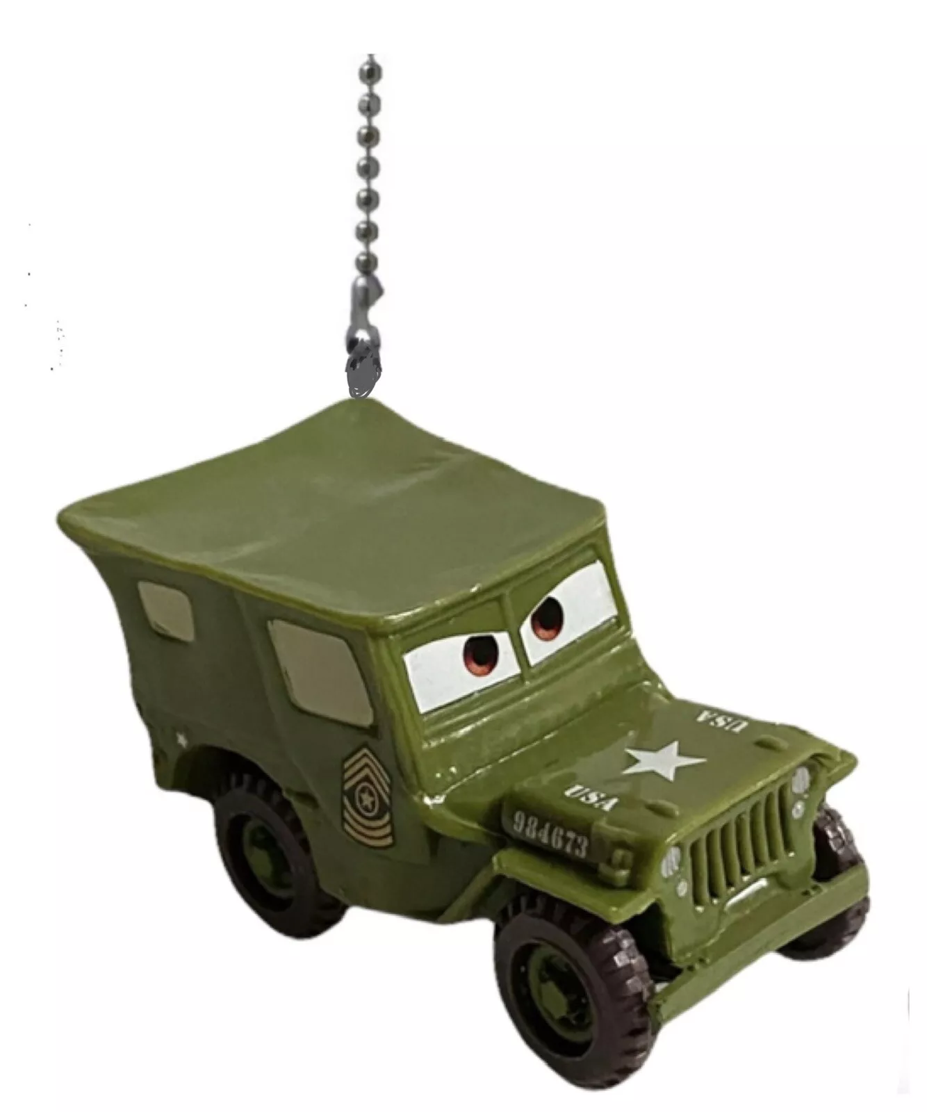 Cars Sarge PVC Fan Lamp Light Pull Chain Figure Figurine Gift New Rare ...