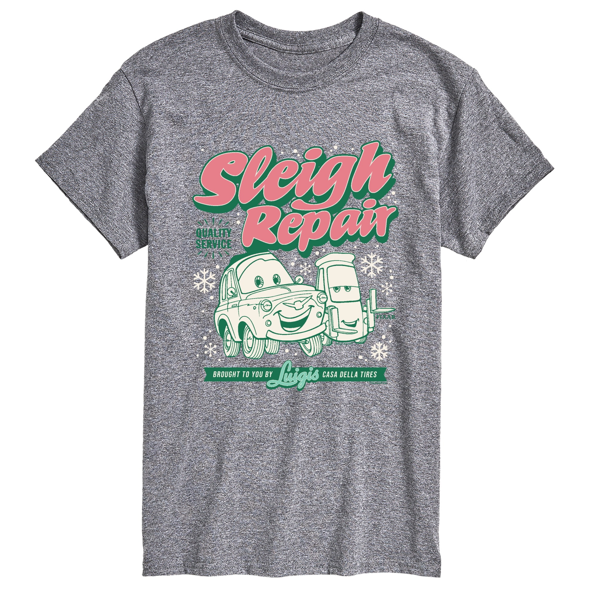 Cars - Sleigh Repair - Men's Short Sleeve Graphic T-Shirt - Walmart.com