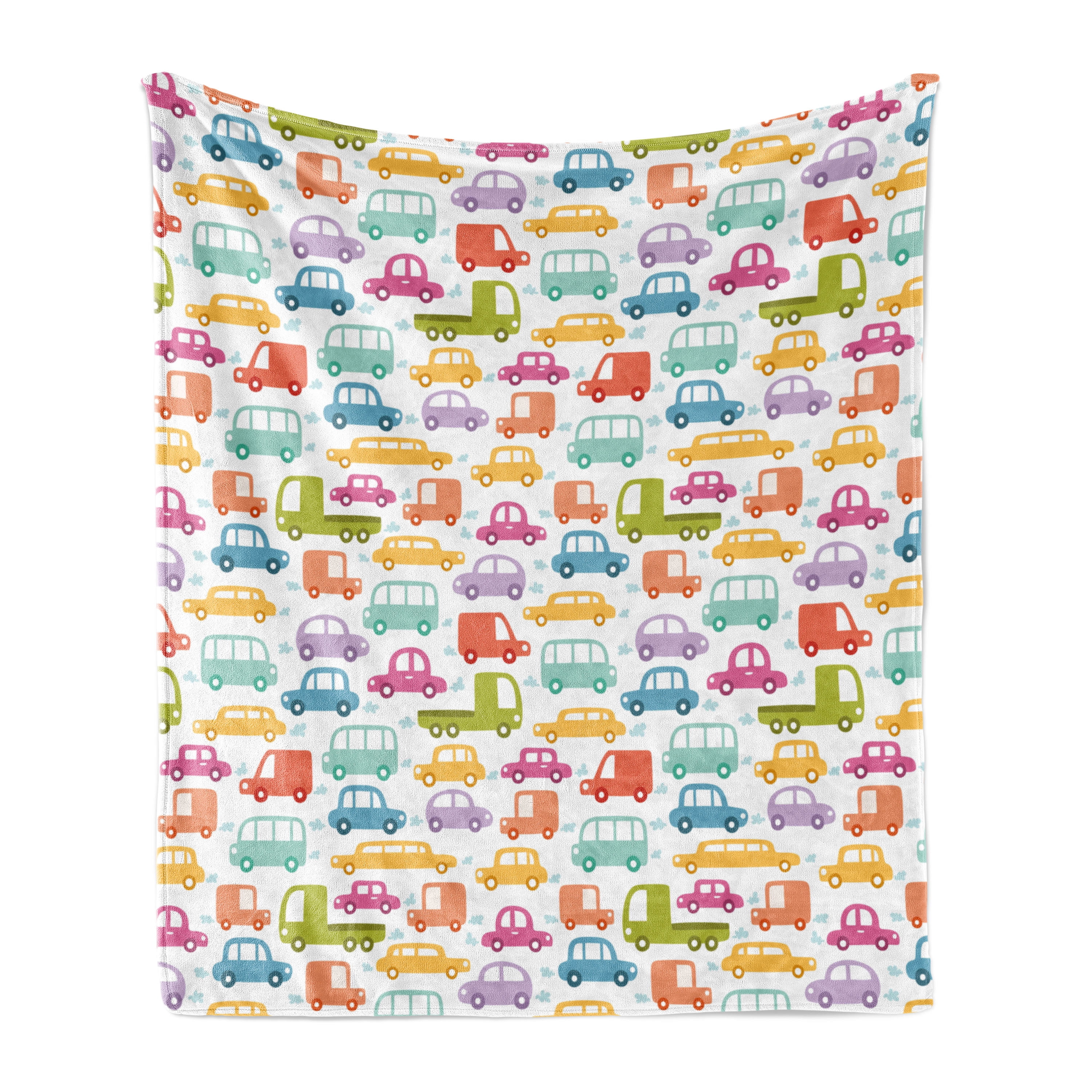 Cars Soft Flannel Fleece Throw Blanket, Drive on a Sunny Fun Summer Day ...