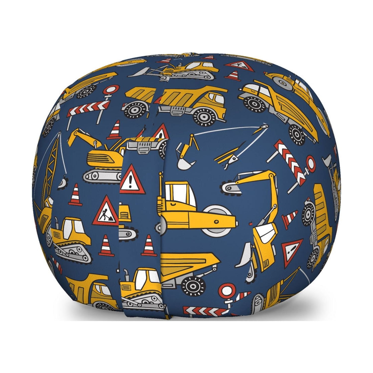 Cars Storage Toy Bag Chair, Construction Lorry Bulldozer Excavator ...