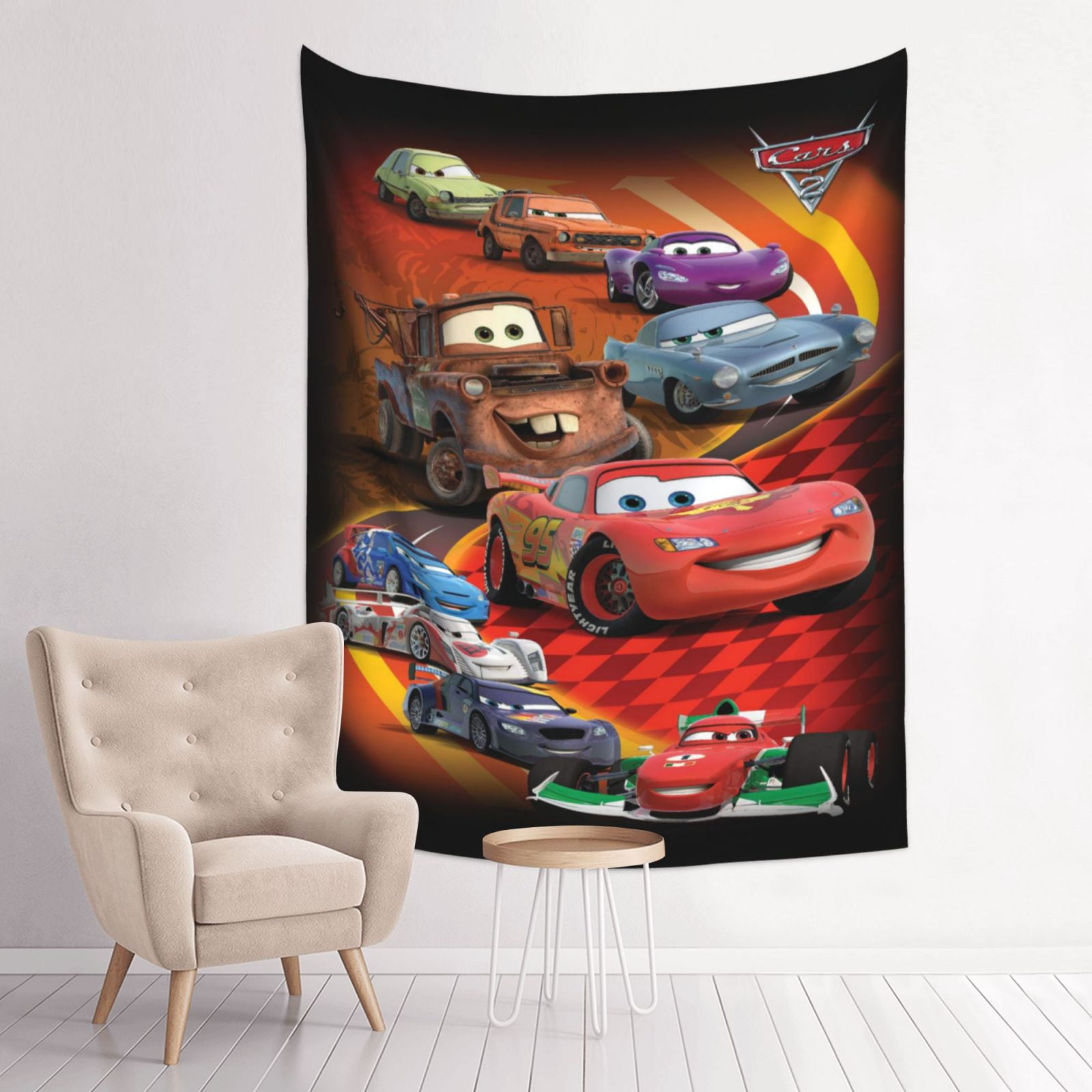 Cars Tapestry Anime Poster Large Background Wall Art Bedroom Wall Decor ...