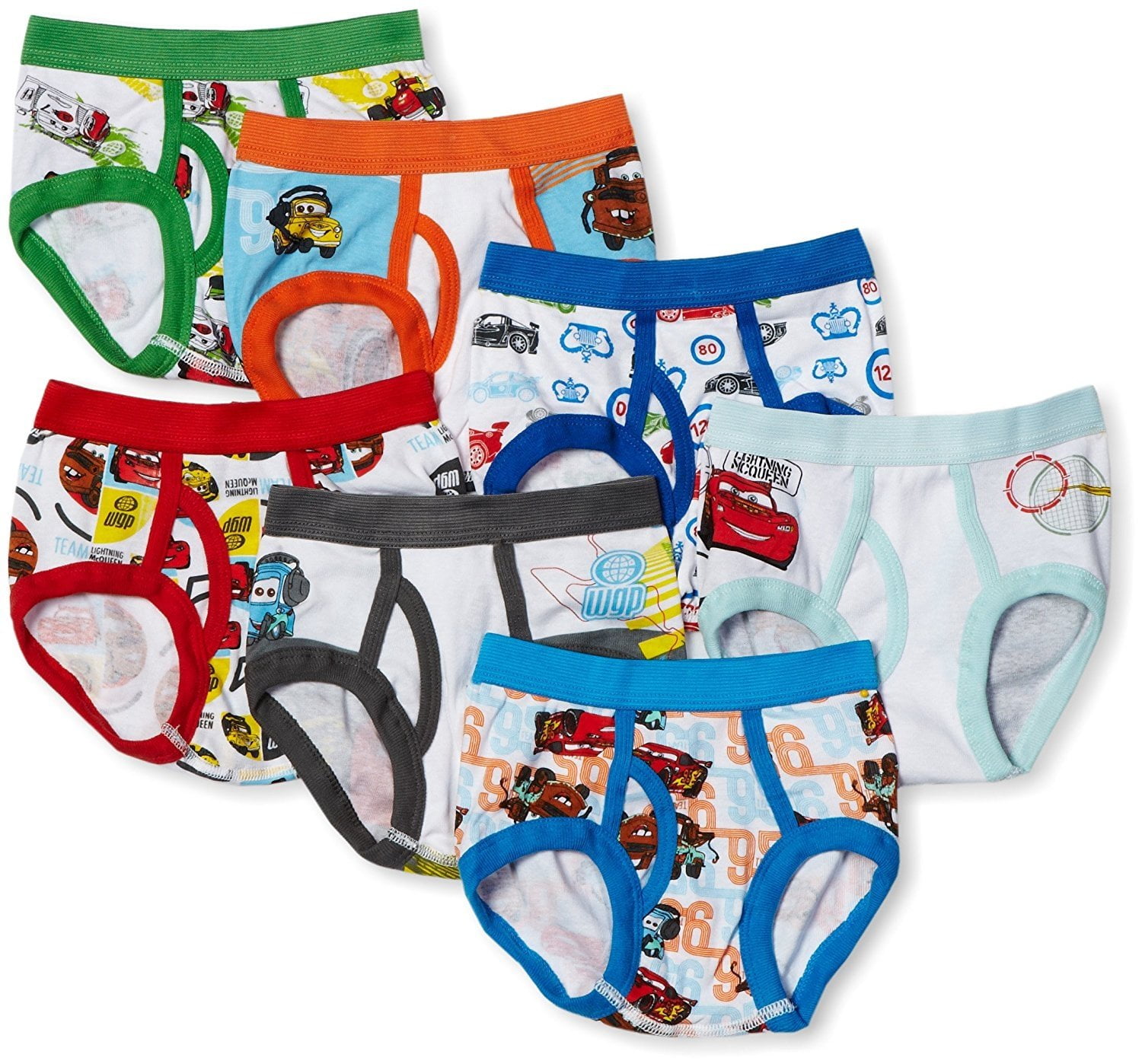 Disney Cars Lightning McQueen Toddler Boy Brief Underwear, 7-Pack ...