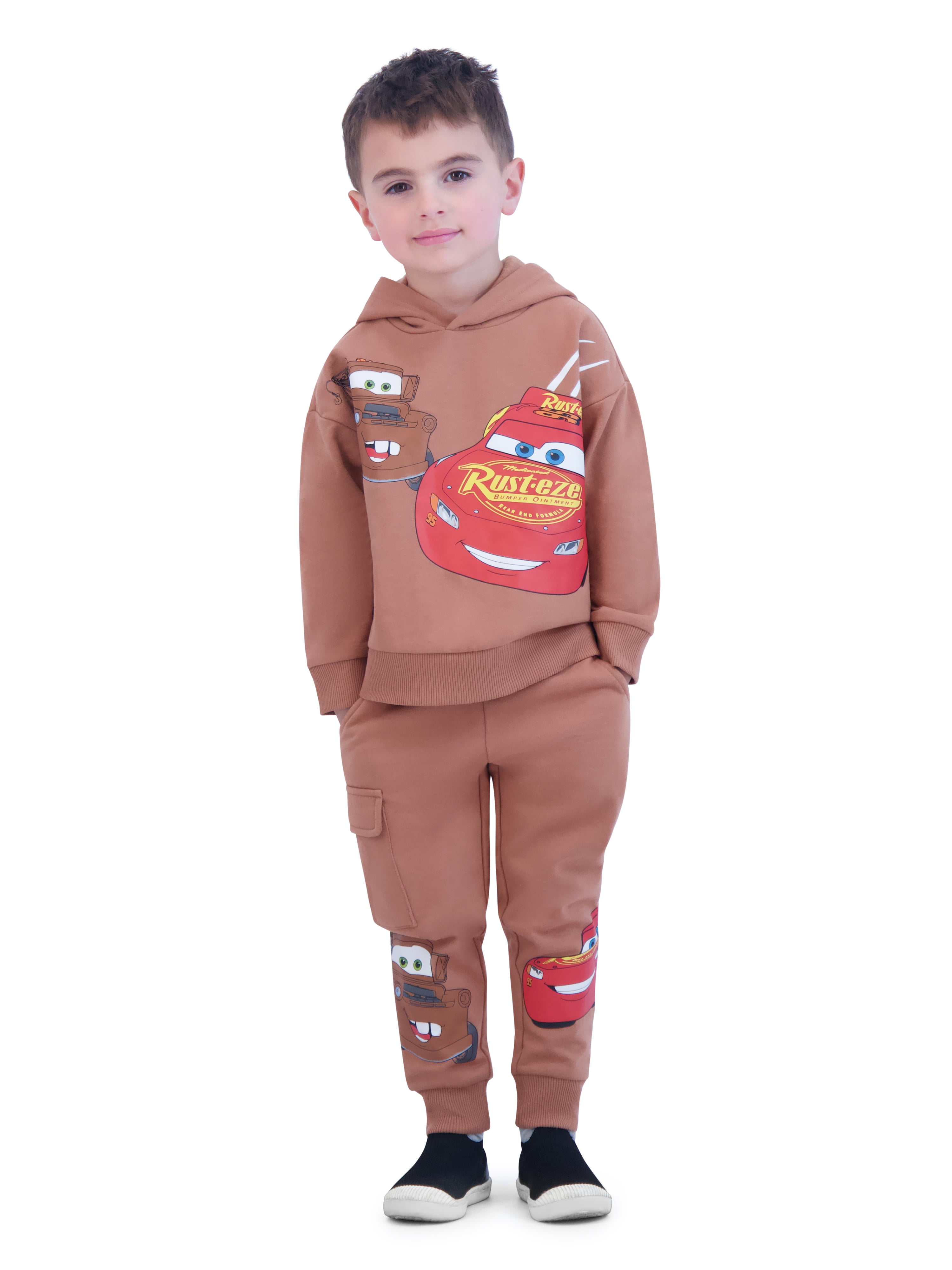 Cars Toddler Boy Hoodie and Joggers Set, Sizes 12M-5T Cars Toddler Boy Hoodie and Joggers Set, Sizes 12M-5T