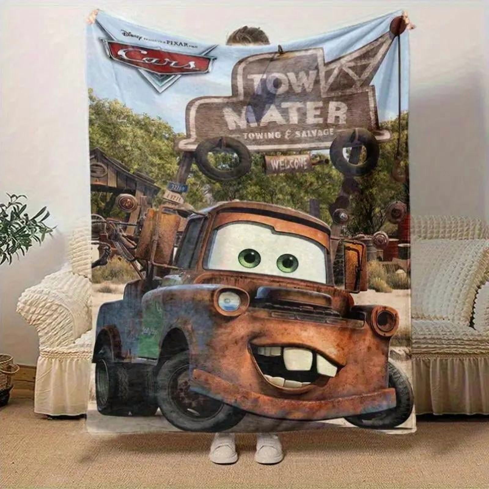 Cars Tow Mater Towing & Salvage Blanket - Soft Flannel Throw, All ...