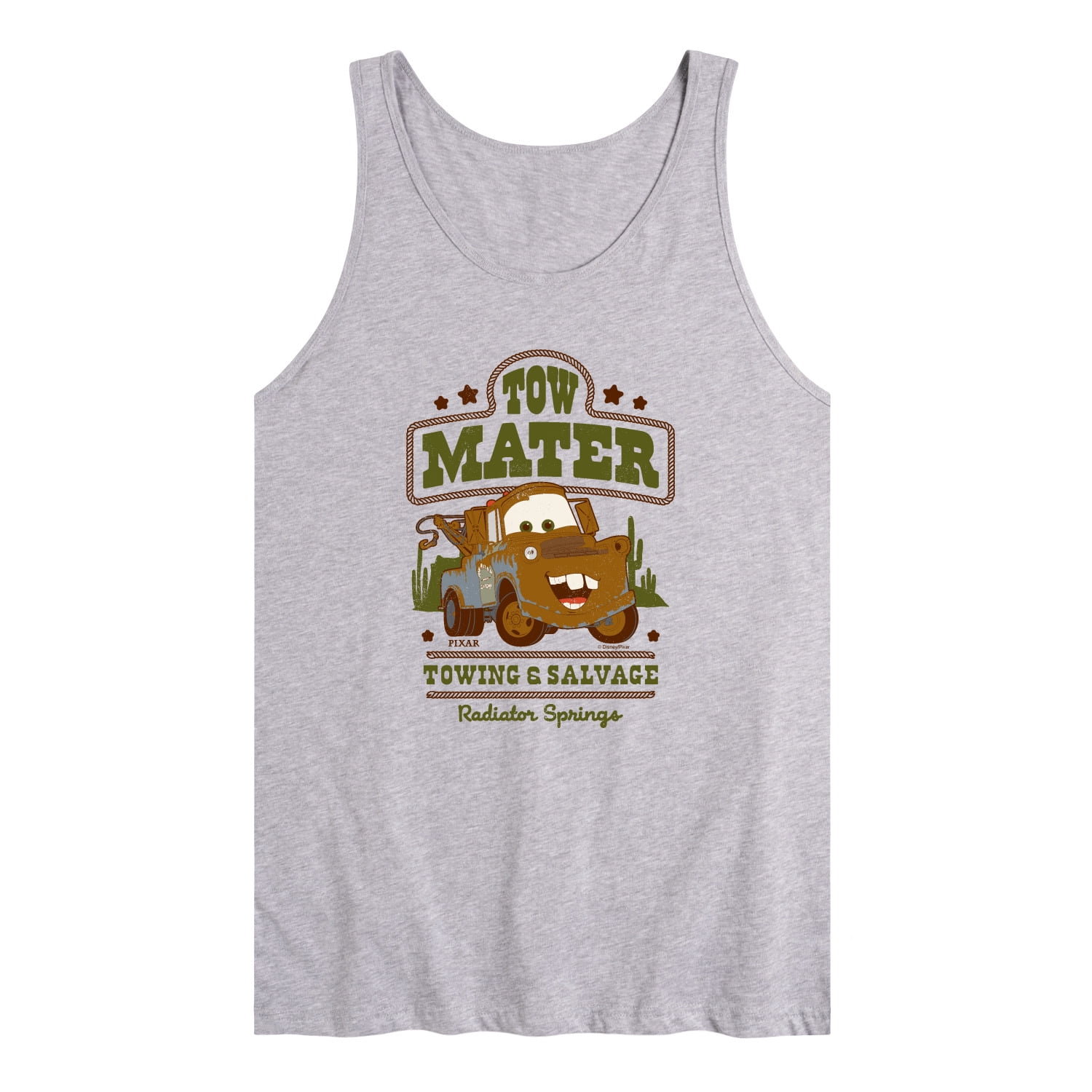Cars - Tow Mater Western - Men's Sleeveless Graphic Tank - Walmart.com