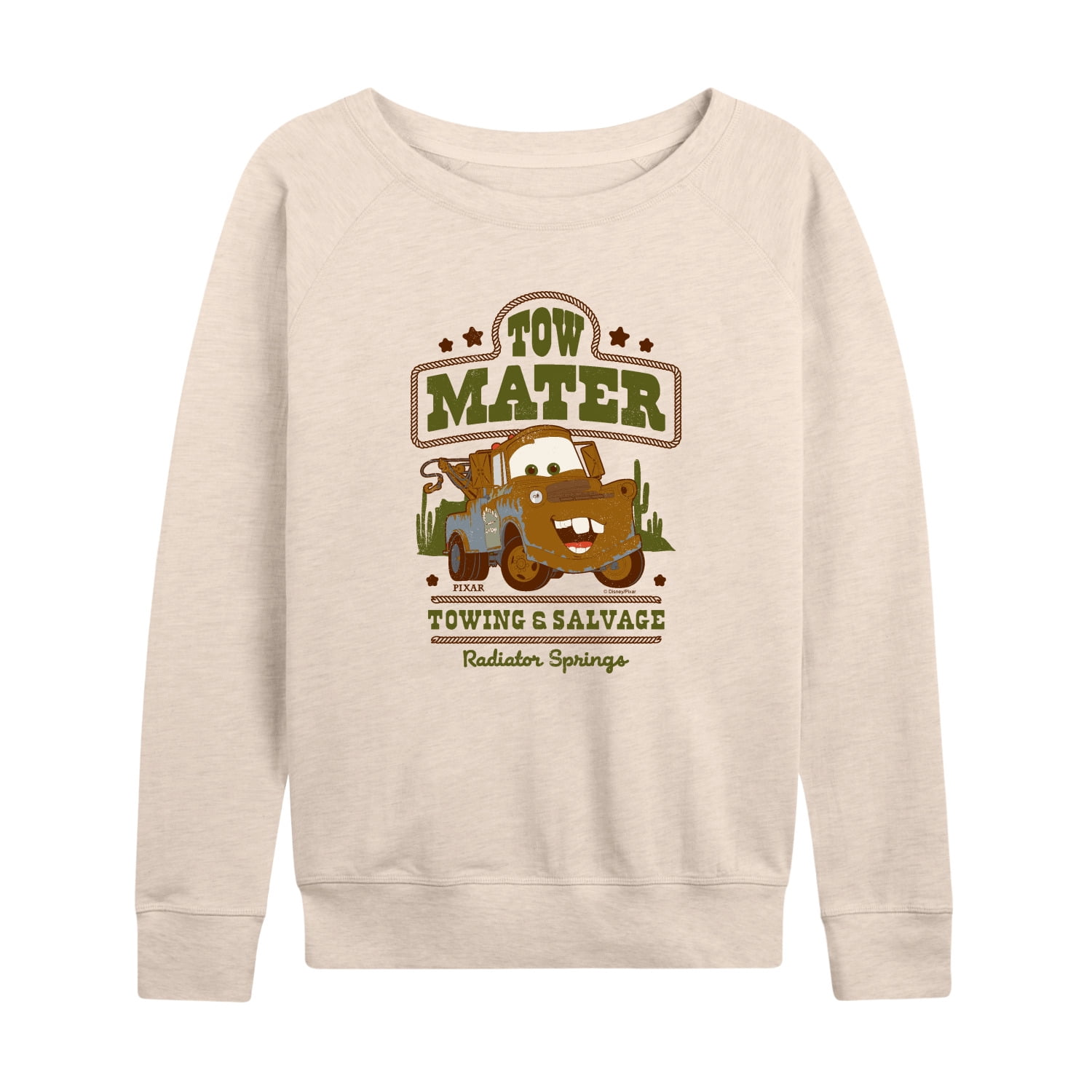 Cars - Tow Mater Western - Women's French Terry Long Sleeve Pullover ...