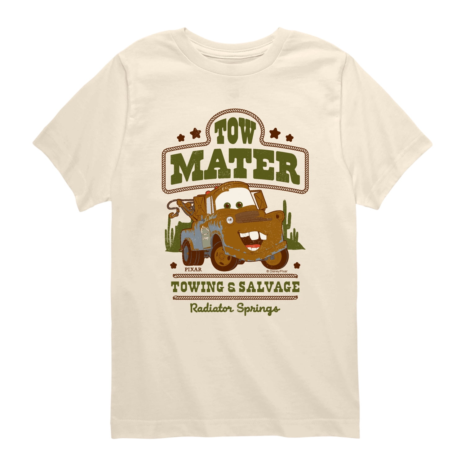 Cars - Tow Mater Western - Youth Boys Short Sleeve Graphic T-Shirt ...