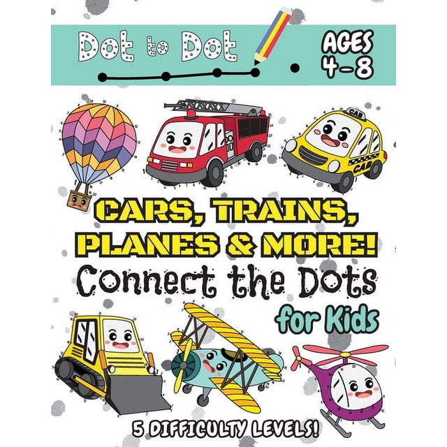 Vehicle Dot-to-Dot Fun | Classic books for gift shops - Walmart ...