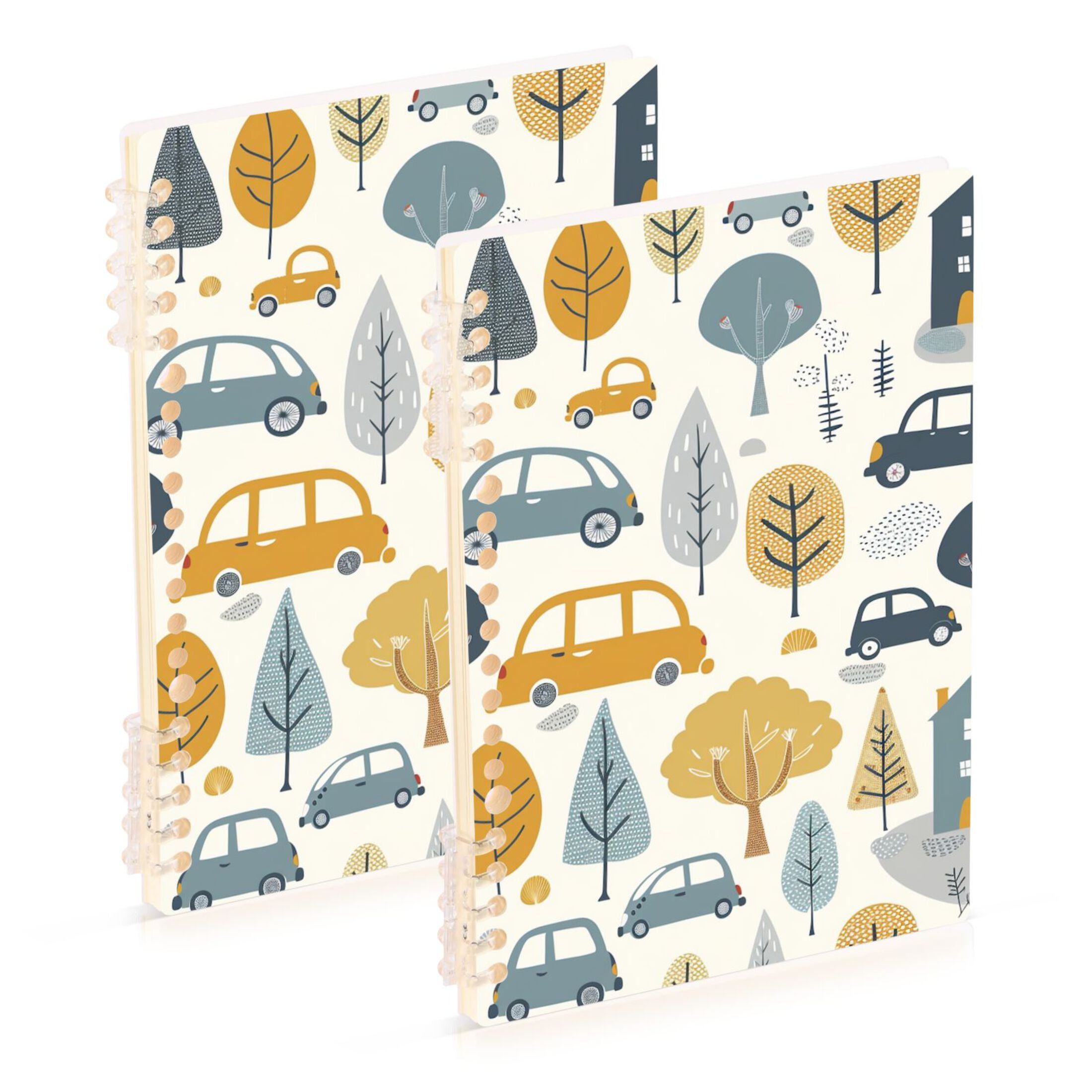 Cars Tree Building Notebooks 2 Pcs 1-subject Journal 60 Sheets A5 ...