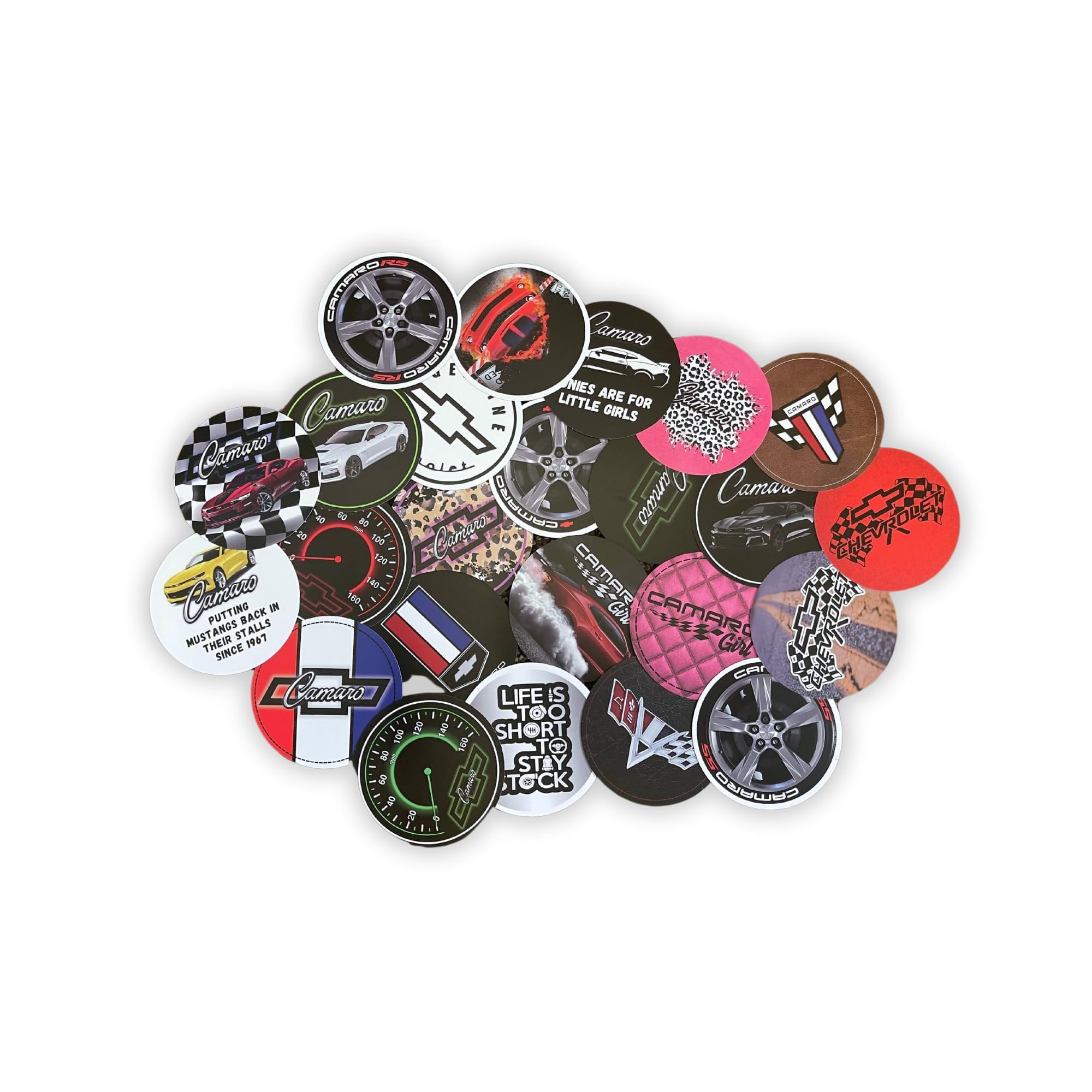 Cars Trucks Racing Manly Camaro Freshie Cardstock 24pk 3 Rounds Mixed ...