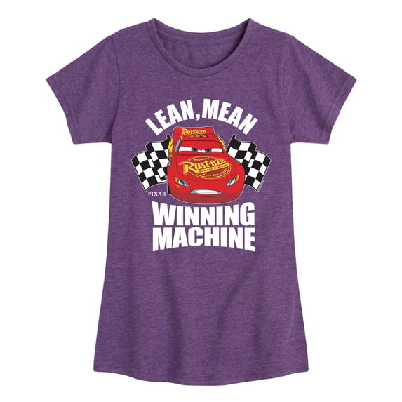 Cars - Winning Machine - Youth Girls Fitted Short Sleeve T-Shirt ...