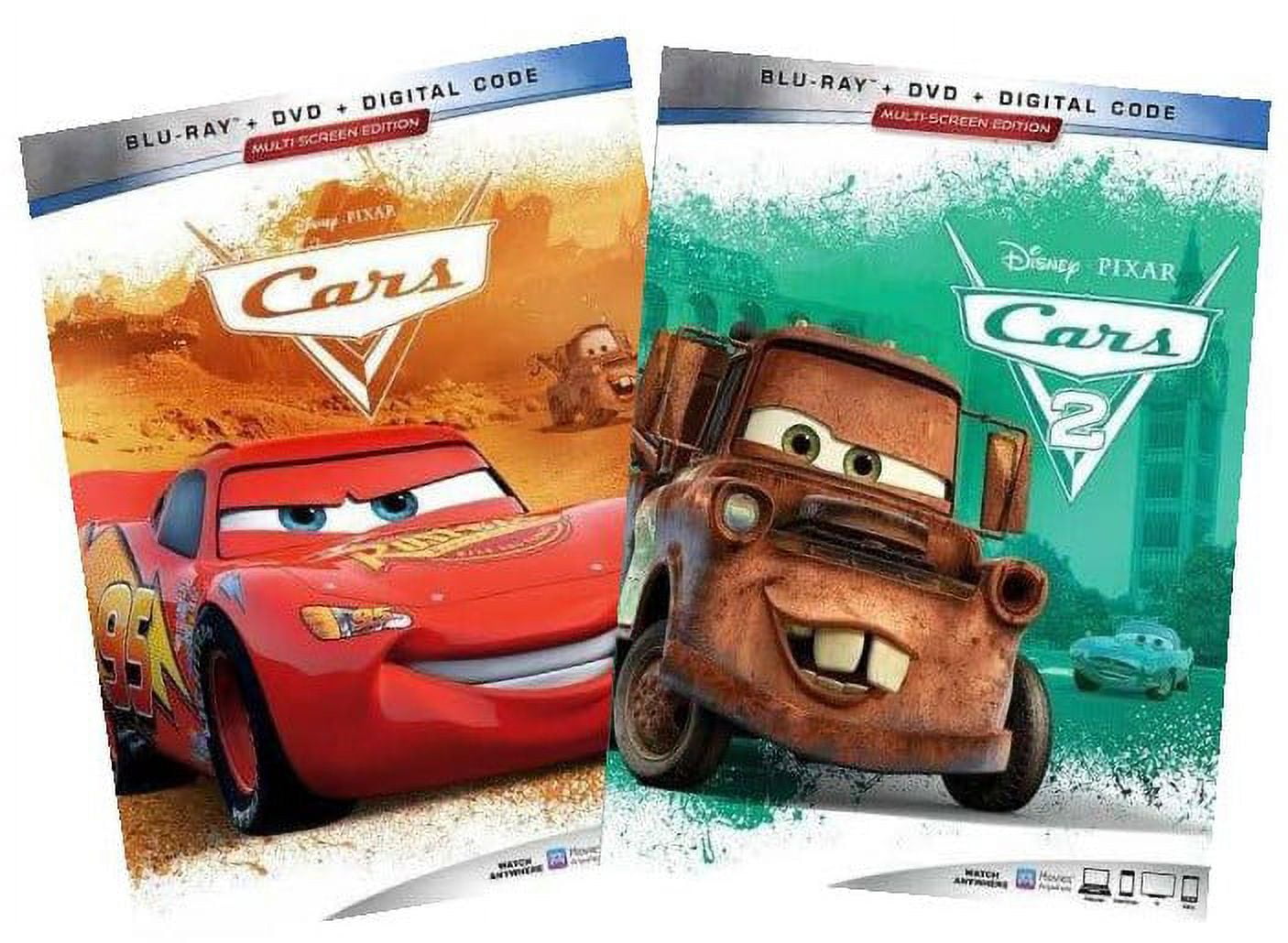 Cars and Cars 2 Blu Ray and DVD Bundle - Walmart.com