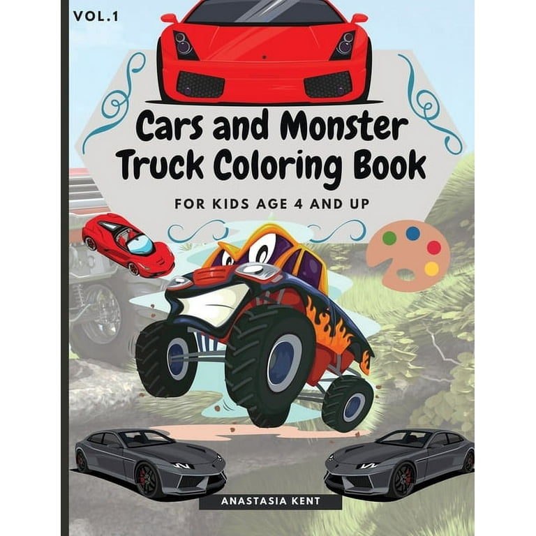 car and truck coloring book