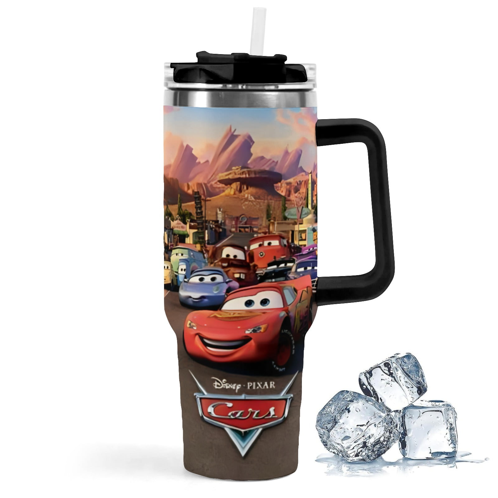 Cars car cup has an iconic print, is durable with insulation, and ...