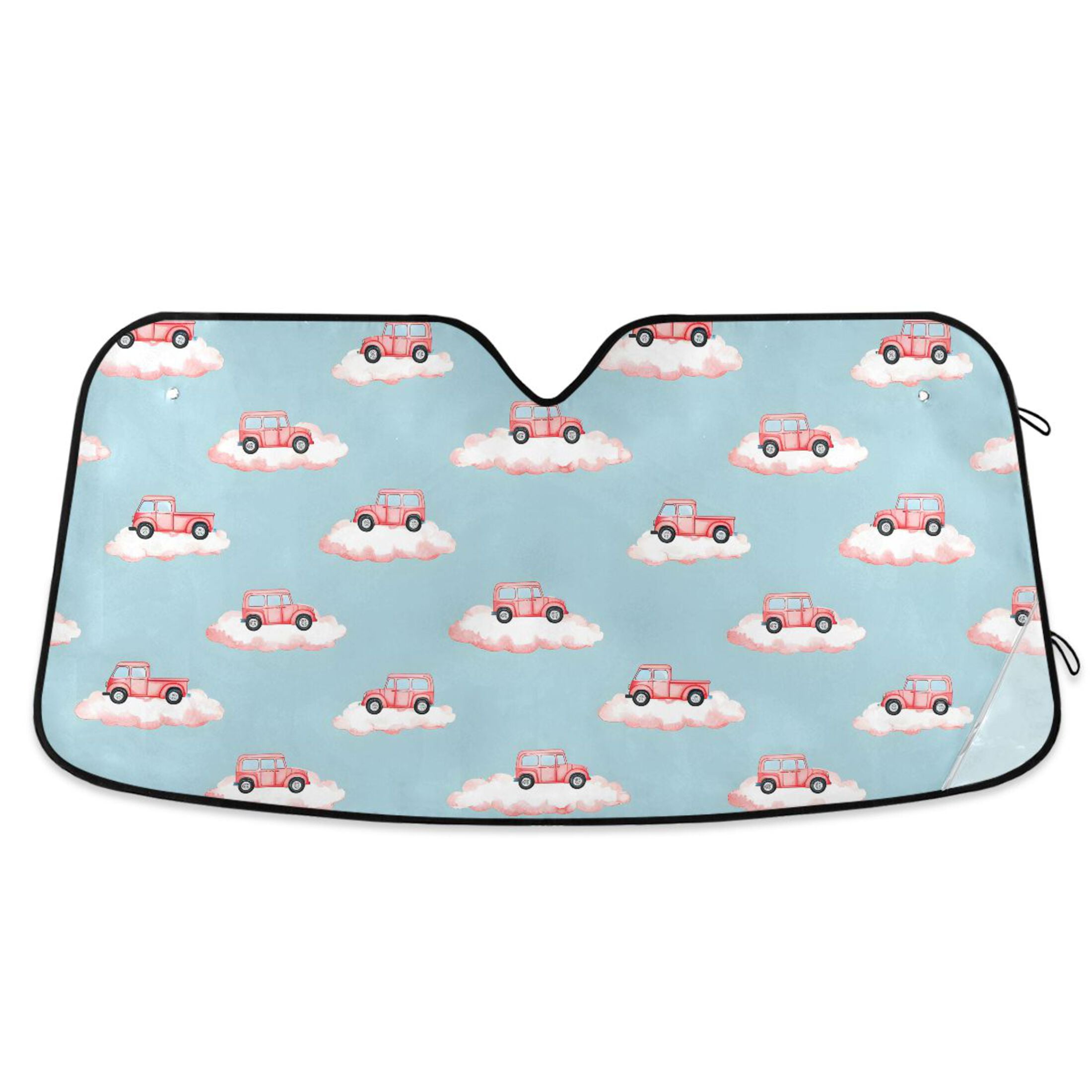 Cars on Cloud Car Windshield Sun Shade Foldable Car Front Window Visor ...
