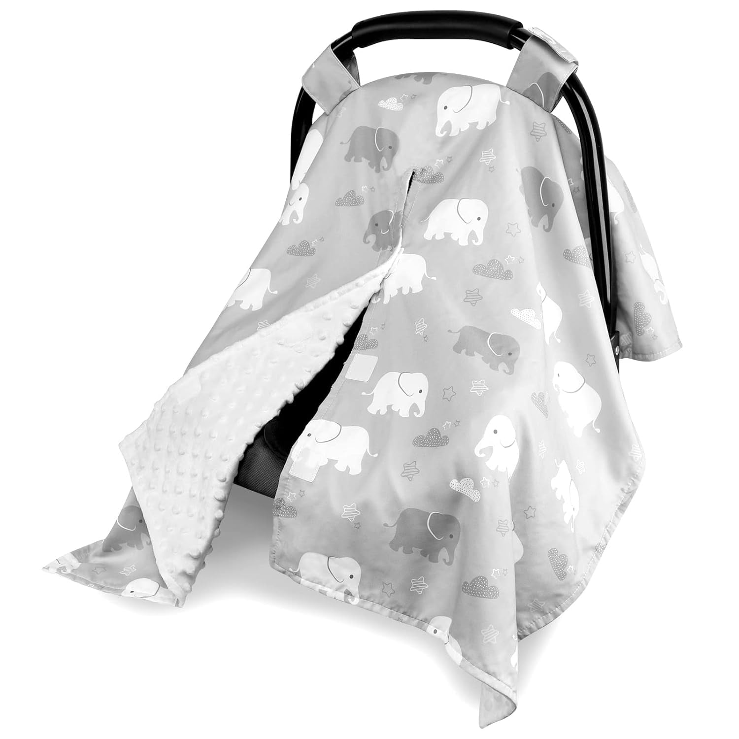 Carseat Cover Boys, Peekaboo Opening Carseat Canopy for Newborn ...