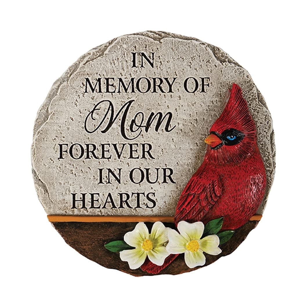 Carson Mom Cardinal Memorial Mini Garden Stone – 5-Inch Diameter ...