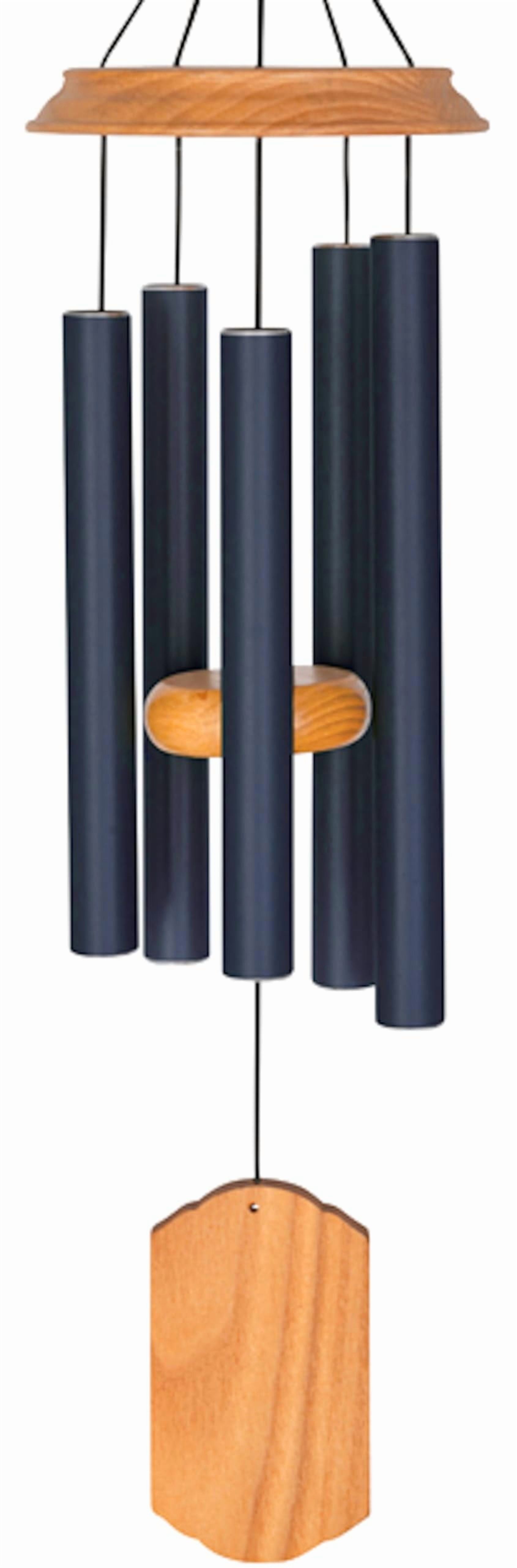 Carson 21" Wood and Navy Chimes - Classic Windchime - Wood Windchime ...