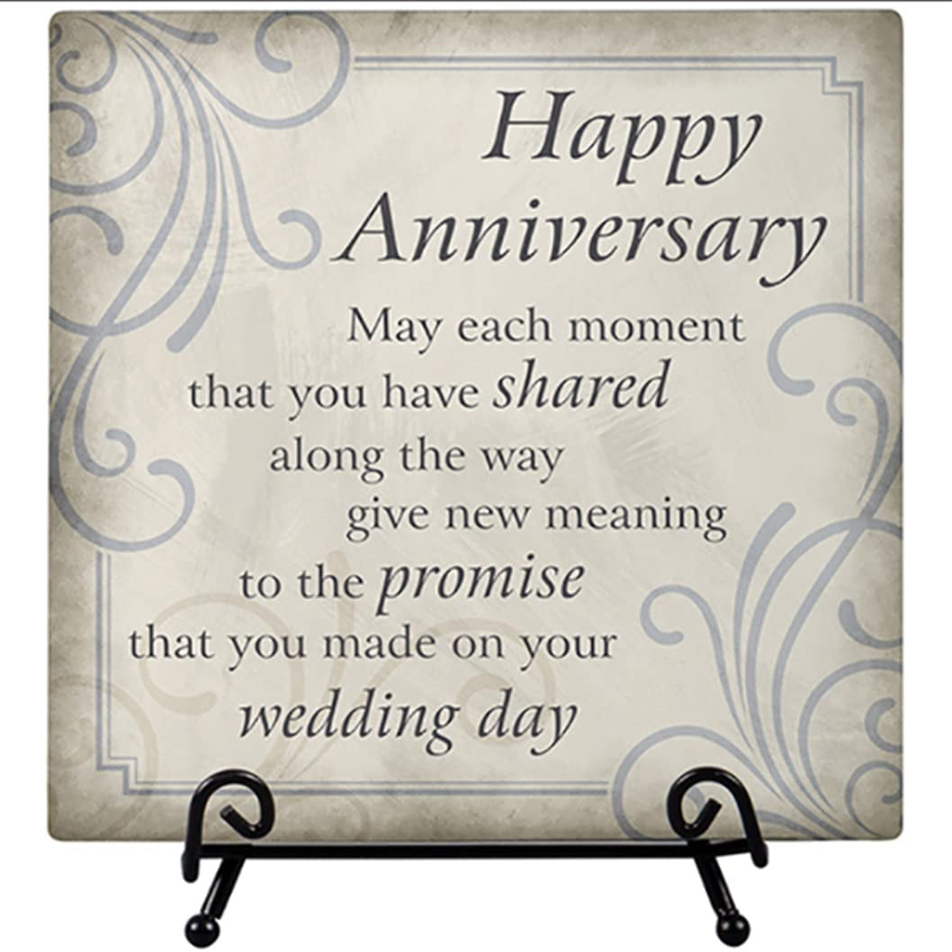 Carson 23616 Anniversary Easel Plaque Easel Plaque, 6 inches High ...
