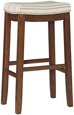 Carson Blue Backless Bar Stool, Brown - Walmart.com