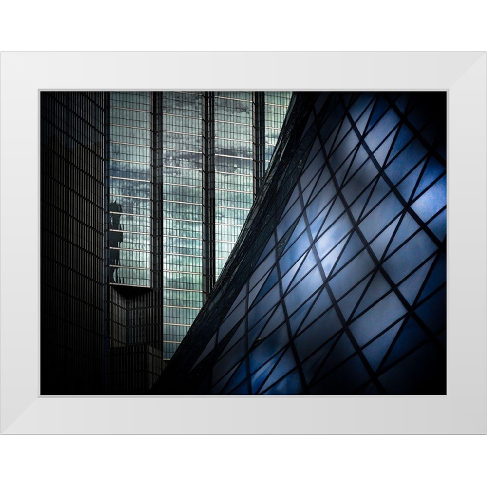 Carson, Brian 14x12 White Modern Wood Framed Museum Art Print Titled ...