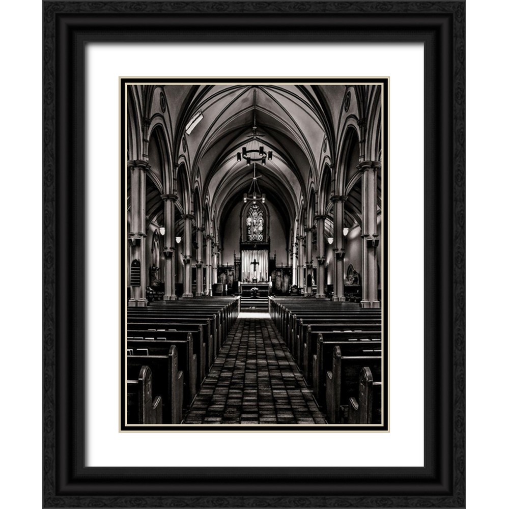 Carson, Brian 15x18 Black Ornate Wood Framed with Double Matting Museum ...