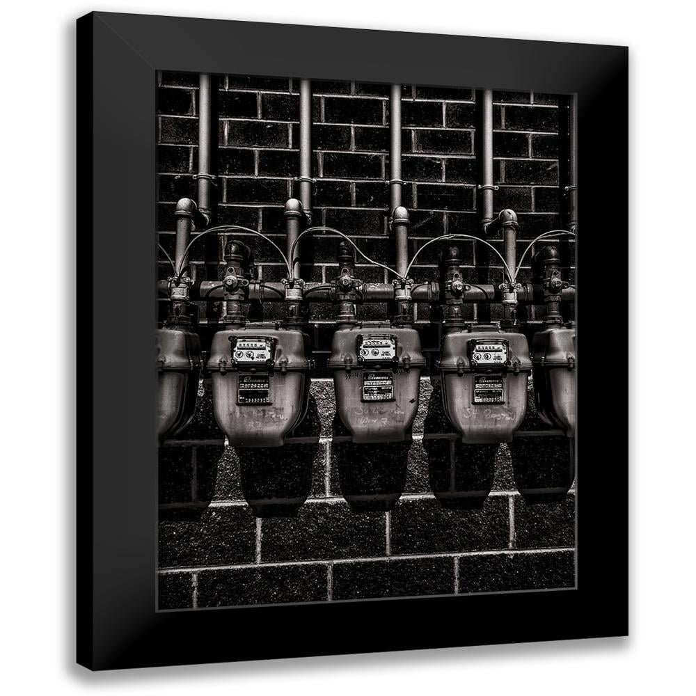 Carson, Brian 19x24 Black Modern Framed Museum Art Print Titled - Gas Meters - Walmart.com