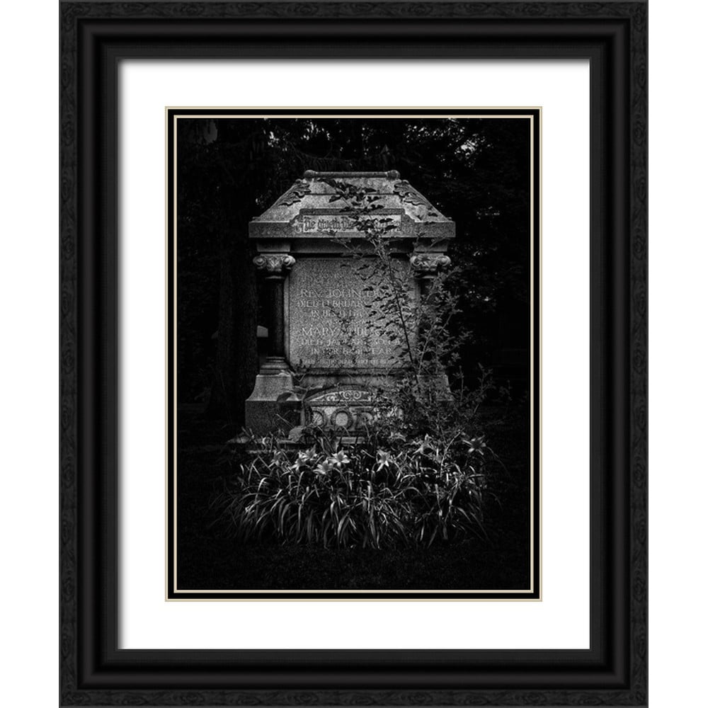 Carson, Brian 19x24 Black Ornate Wood Framed with Double Matting Museum ...