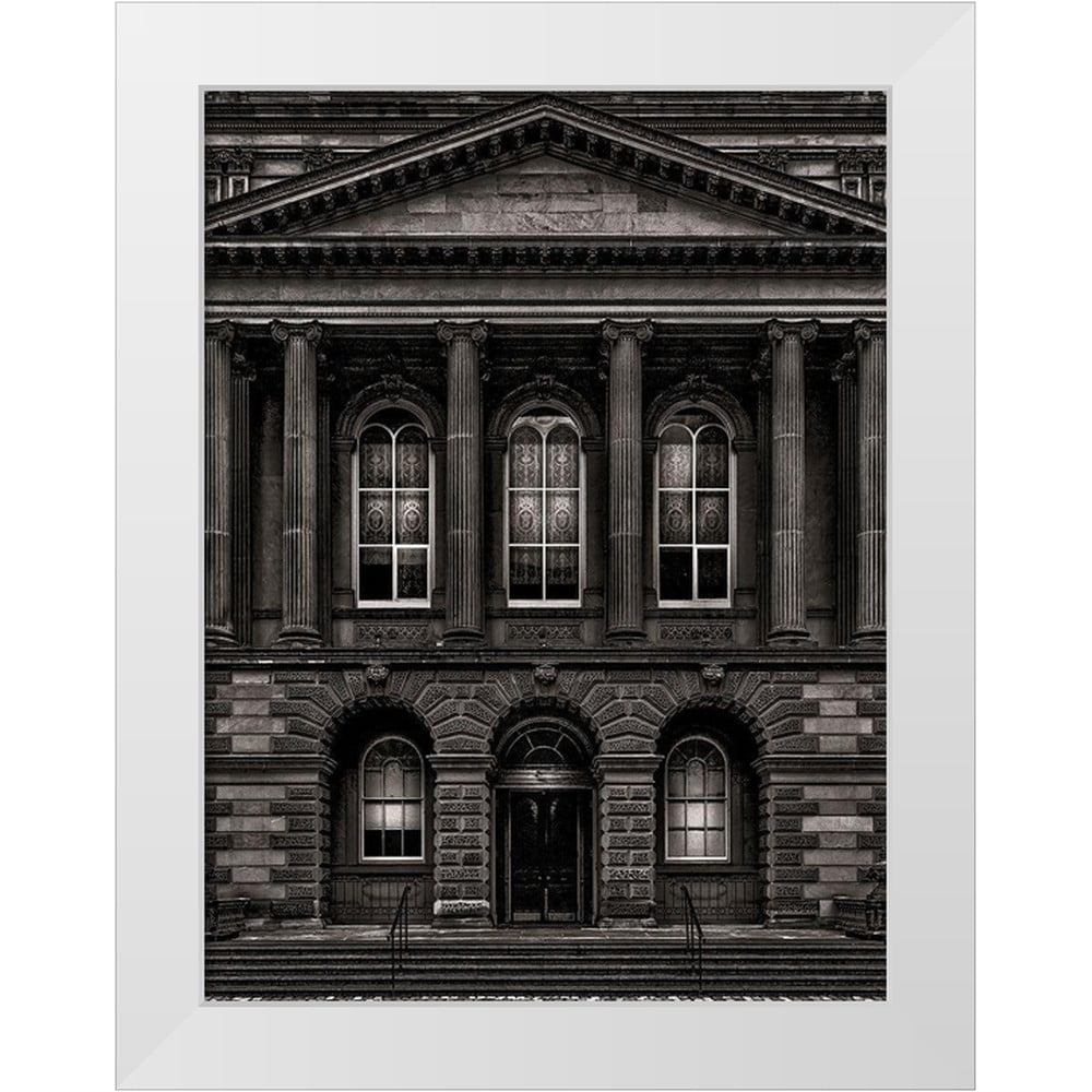 Carson, Brian 19x24 White Modern Wood Framed Museum Art Print Titled ...