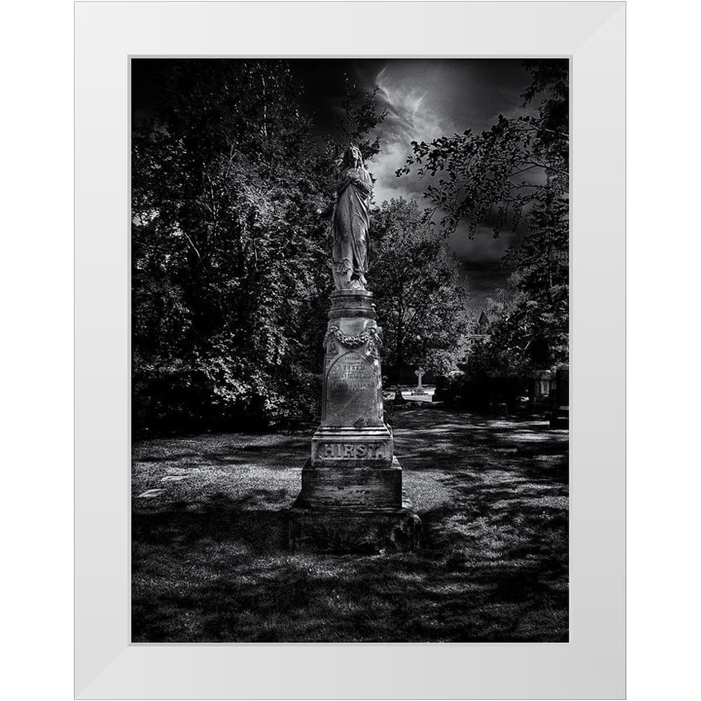 Carson, Brian 19x24 White Modern Wood Framed Museum Art Print Titled ...