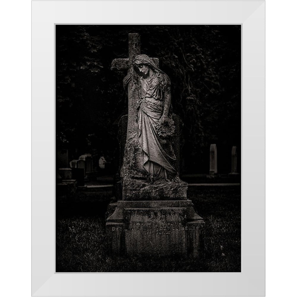Carson, Brian 19x24 White Modern Wood Framed Museum Art Print Titled ...