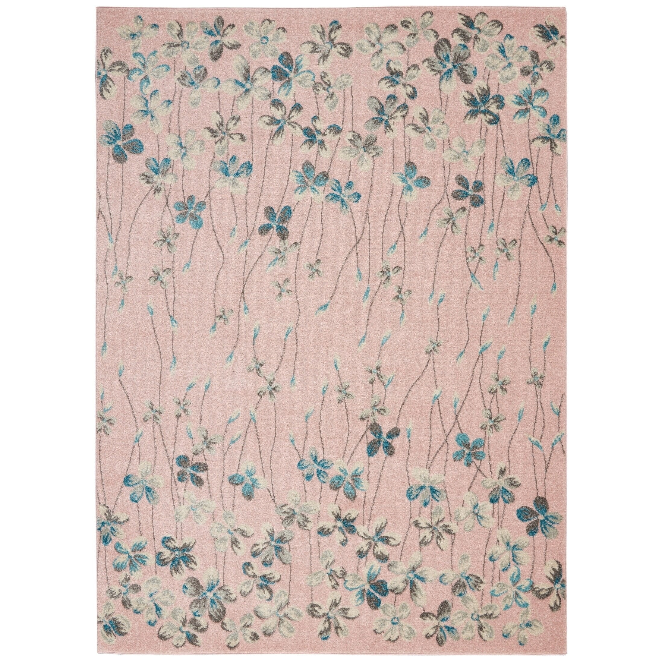 Carson Carrington Molle Floral Area Rug Pink 4' x 6' 4' x 6' Pink ...