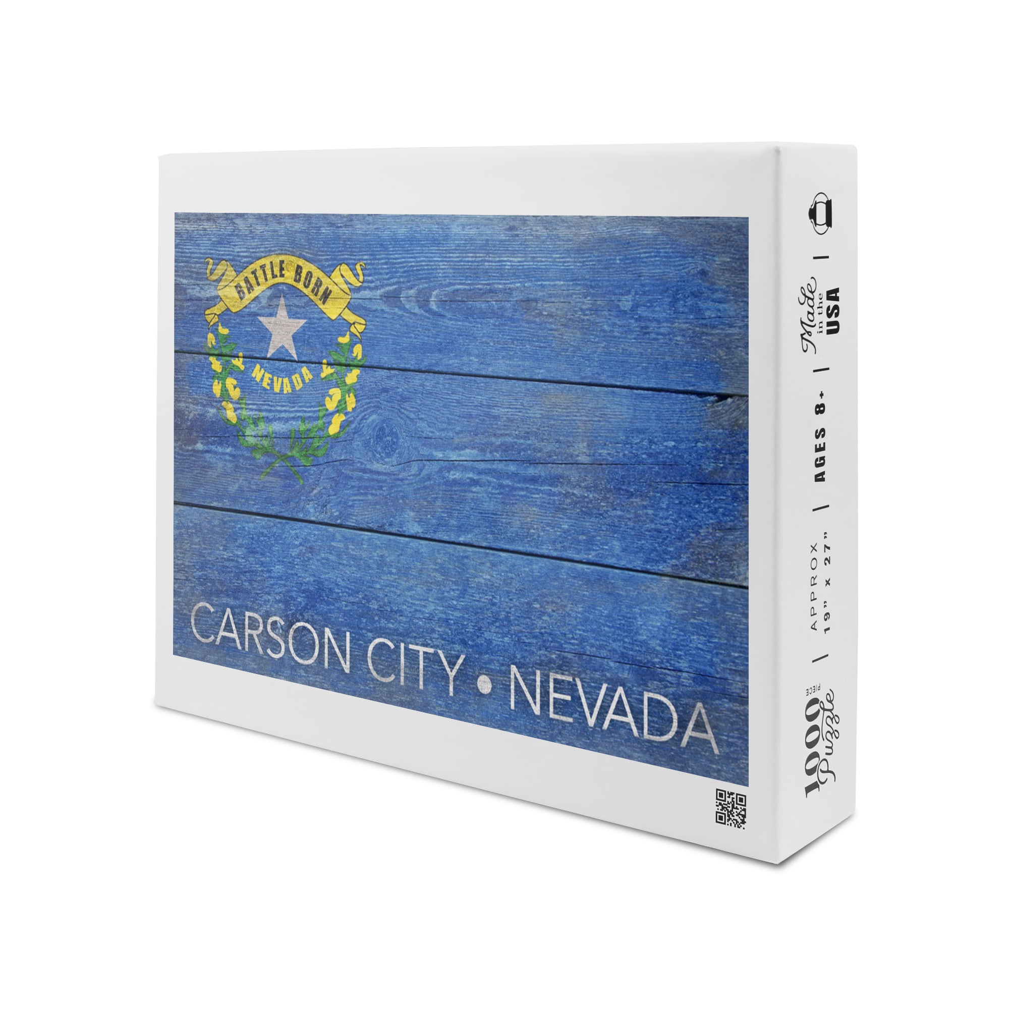 Carson City, Nevada, Rustic State Flag (1000 Piece Puzzle, Size 19x27 ...