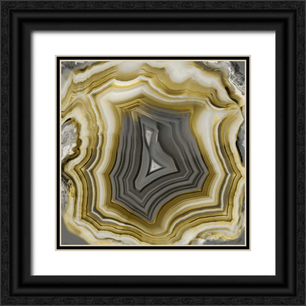 Carson, Danielle 26x26 Black Ornate Wood Framed with Double Matting ...