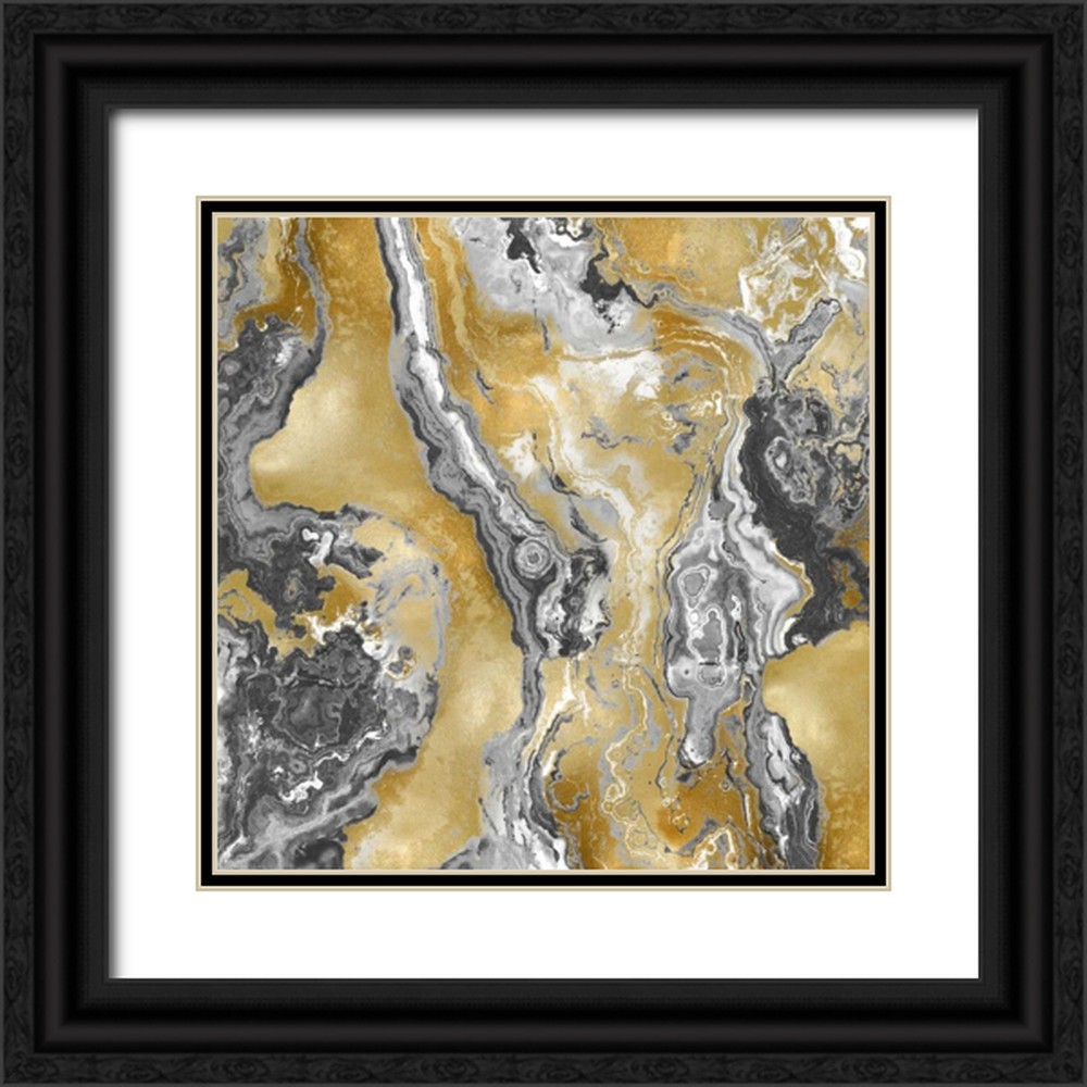 Carson, Danielle 26x26 Black Ornate Wood Framed with Double Matting ...