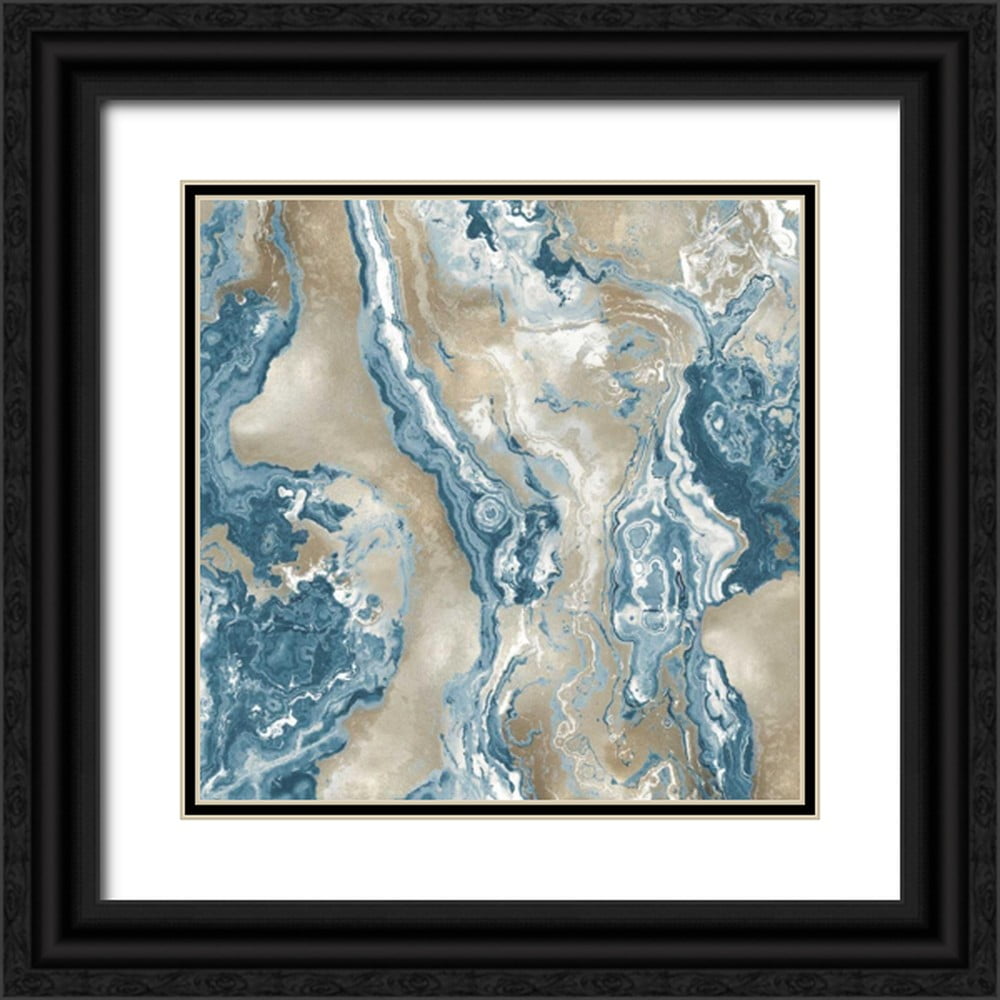 Carson, Danielle 26x26 Black Ornate Wood Framed with Double Matting ...