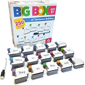 Carson Dellosa 250-Piece Big Box of Sentence Building for Kids, Sight ...