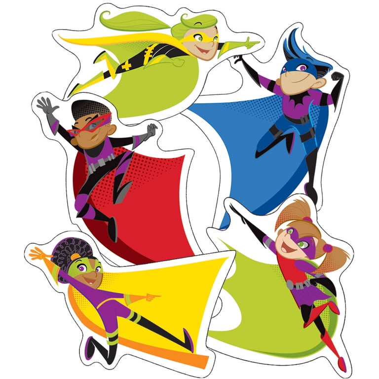 Superhero Cutouts For Bulletin Boards