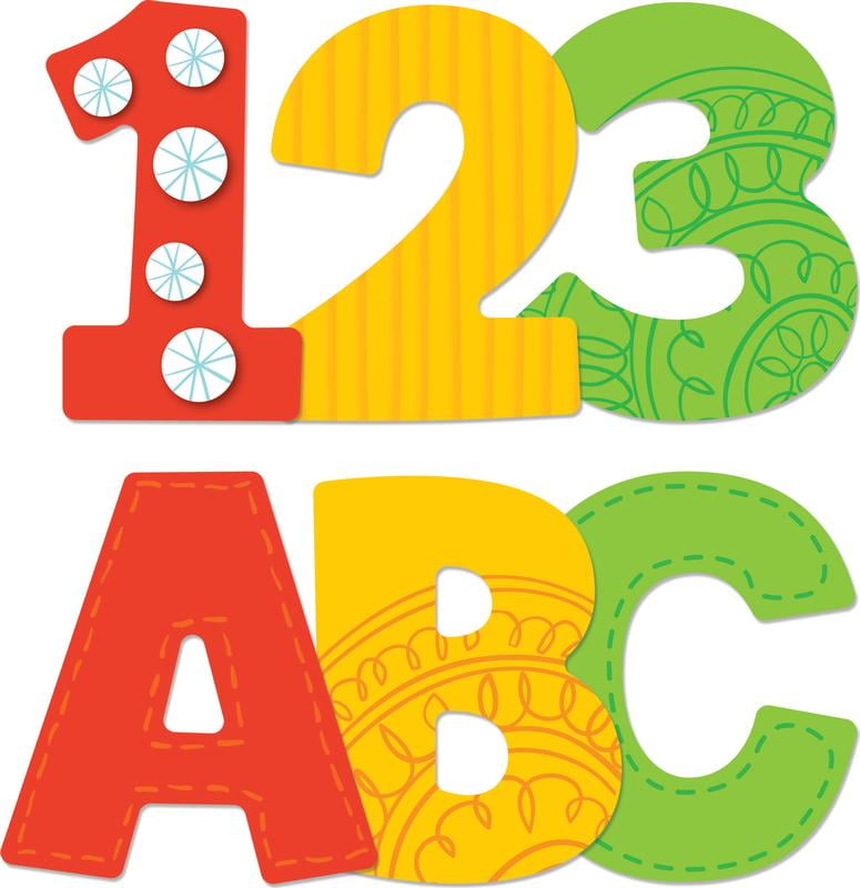 Carson Dellosa 4in Boho Bulletin Board Letters (76 pieces) - Walmart.com