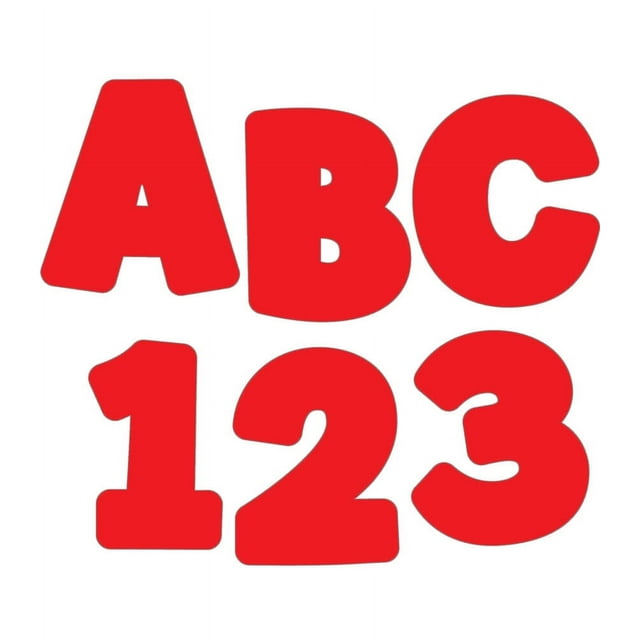 Carson Dellosa 4in Red Bulletin Board Letters (76 pieces) - Walmart.com